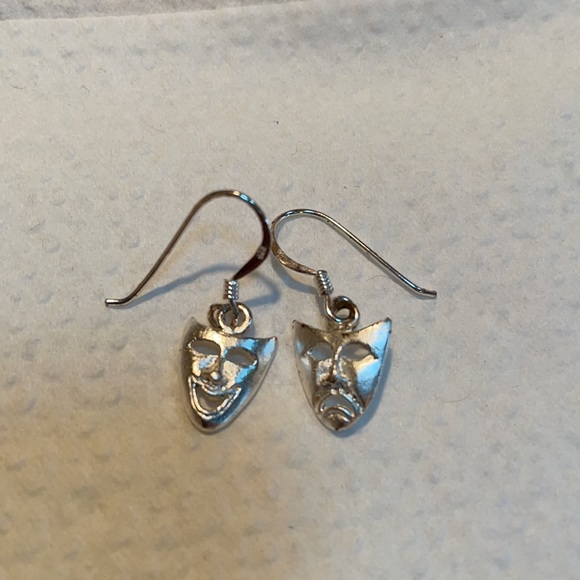 Jewelry | Happy And Sad Face 925 Sterling Earrings | Poshmark